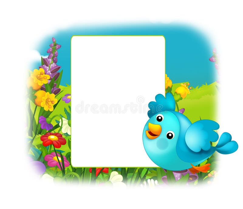 Happy and Colorful Frame for the Children Stock Illustration ...