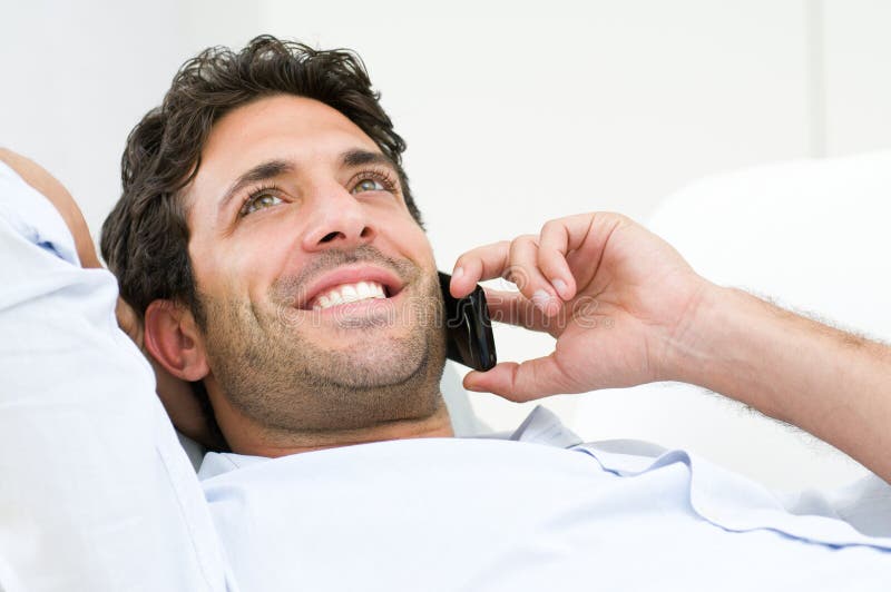 Happy communication stock photo. Image of hispanic, look - 22438512