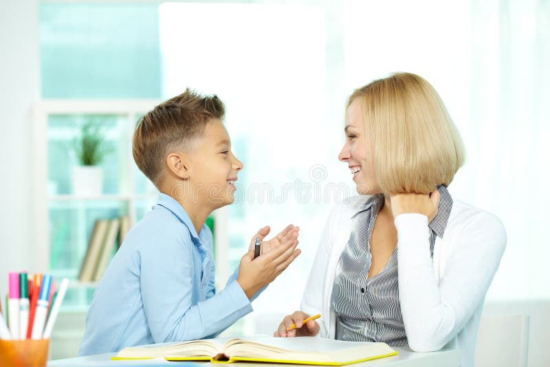 Happy communication stock photo. Image of primary, knowledge - 58734268