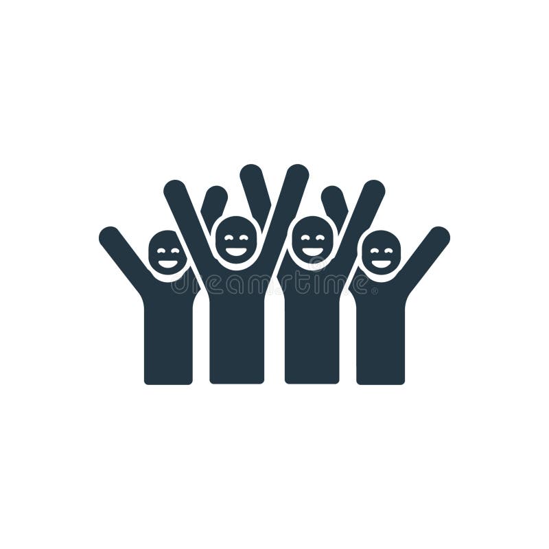 Happy Community Celebration Icon Stock Vector - Illustration of symbol ...