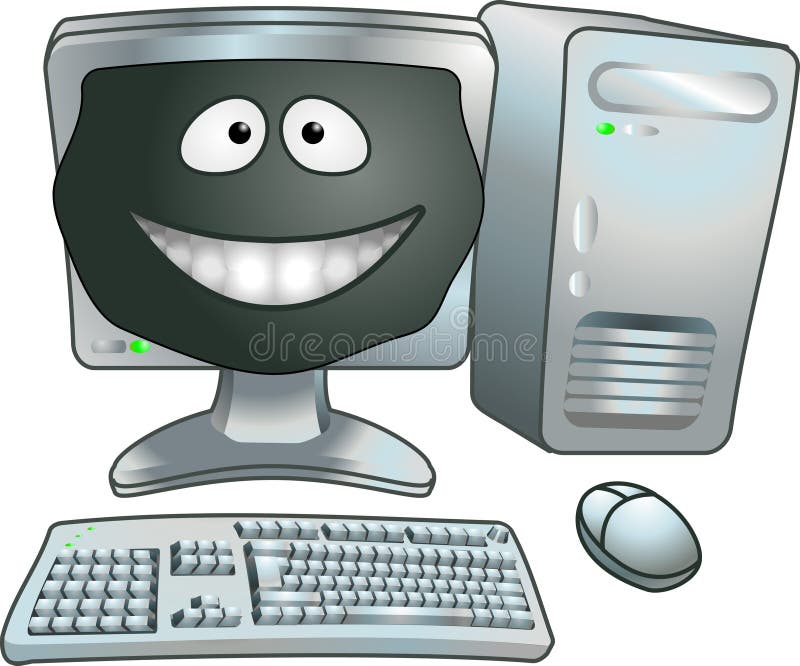 Clipart Happy Computer