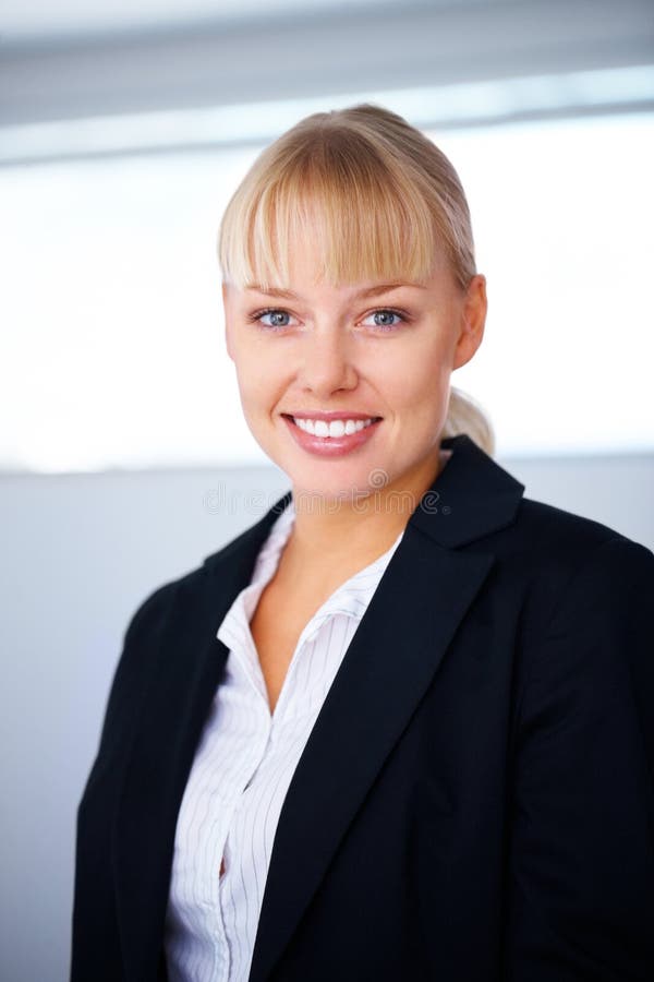 Happy Confident Business Woman. Portrait of an Attractive Business ... Happy Confident Business Woman. Portrait of an Attractive Business ...