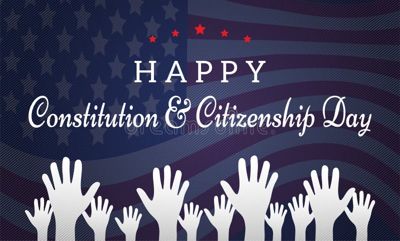 Happy Constitution Day Greeting Banner Design. Citizenship Day ... Happy Constitution Day Greeting Banner Design. Citizenship Day ...