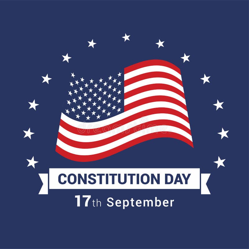 Happy Constitution Day Design Card Vector Stock Vector - Illustration ...