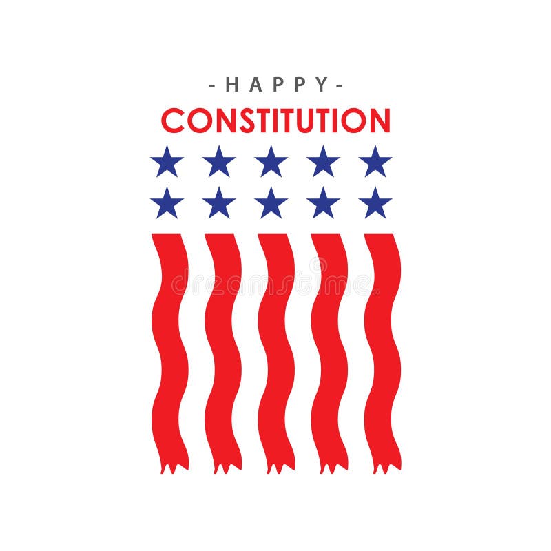 Happy Constitution Day Vector Template Design Illustration Stock Vector ...