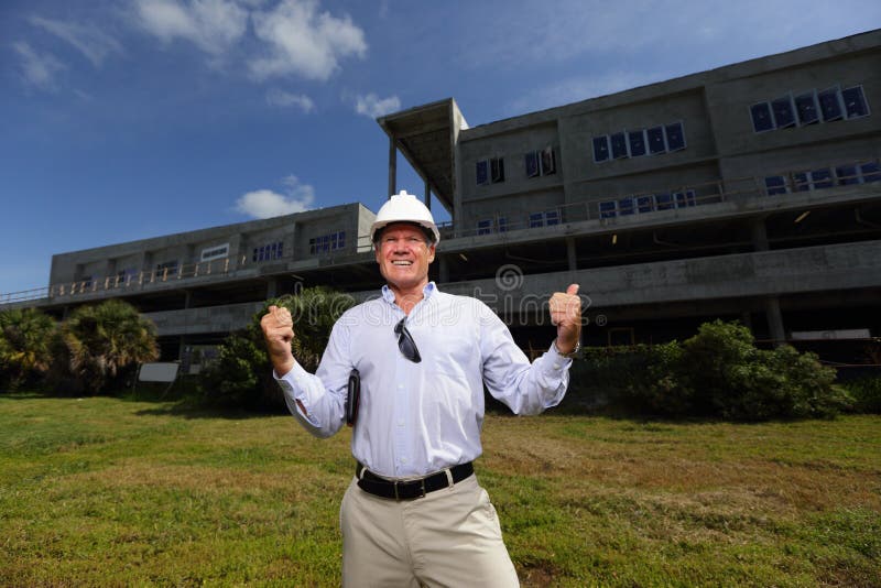 Contractor on site stock image. Image of builders, activity - 2349999