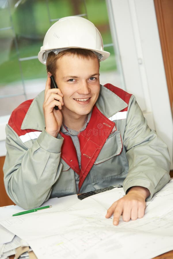 Happy Construction Site Manager Engeneer Stock Photo - Image of ...