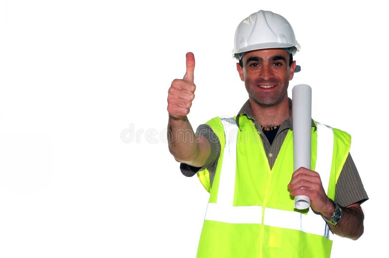 Happy construction worker stock photo. Image of professional - 2954060