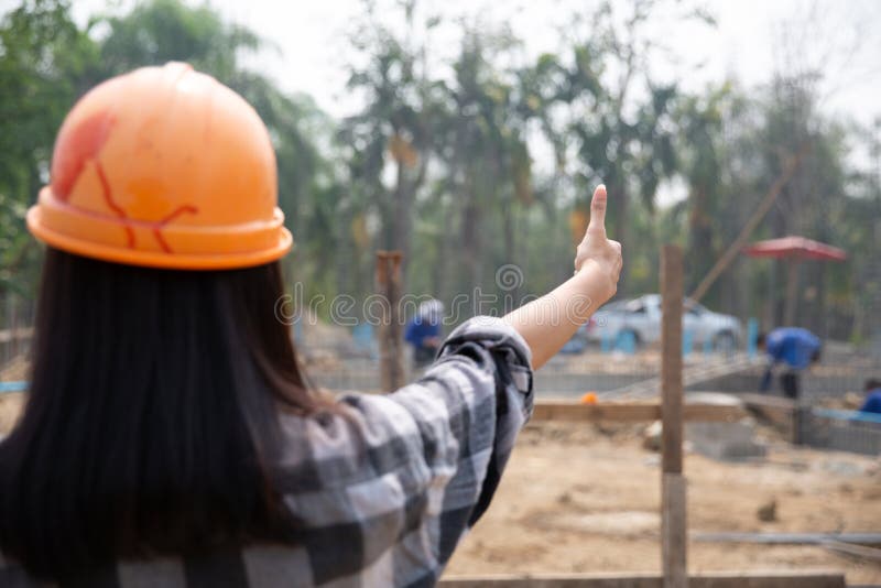 Happy Construction Worker and Work. Stock Image - Image of hard ...
