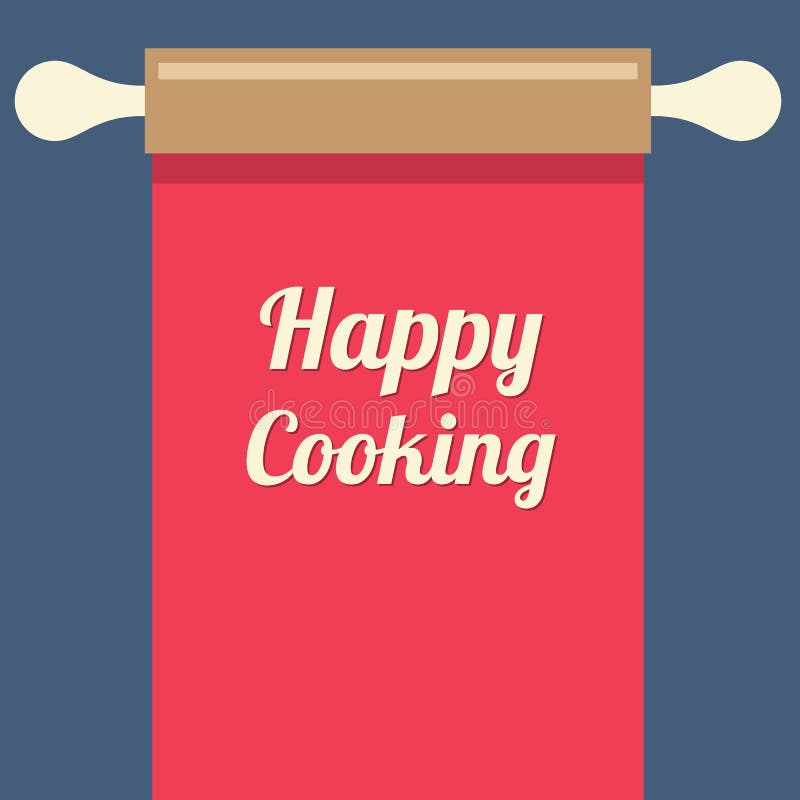 Happy Cooking Concept stock vector. Illustration of equipment - 43188713
