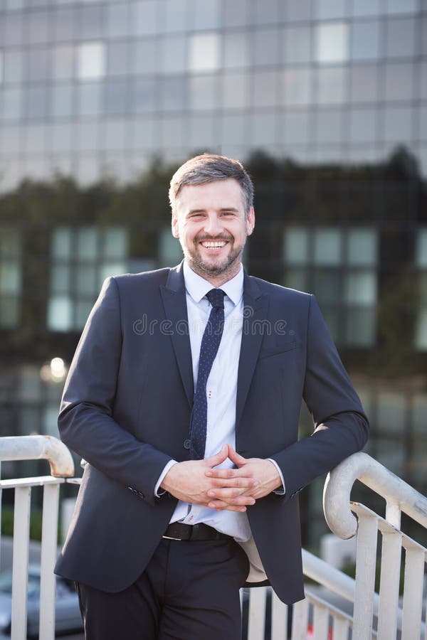 Happy Corporate Male Executive Stock Photo - Image of manager, company ...