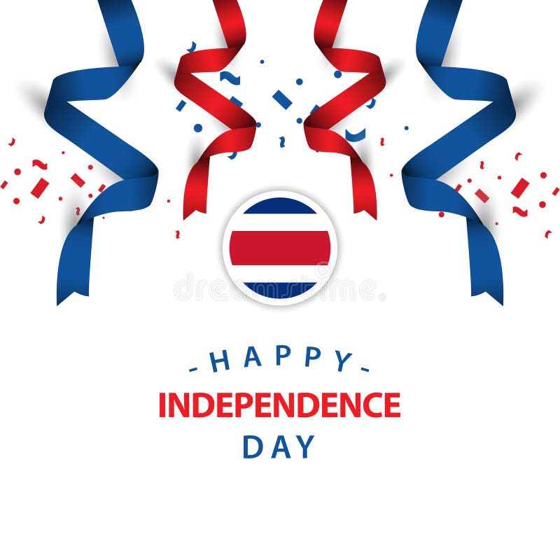 Happy Costa Rica Independence Day Vector Template Design Illustration ...