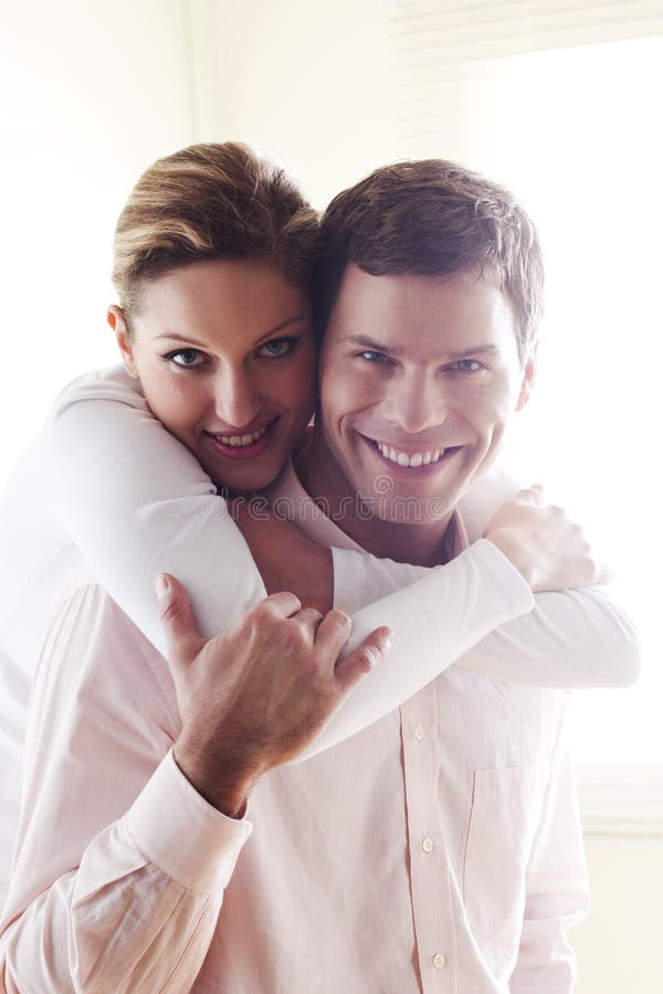 Happy couple stock photo. Image of woman, years, brown - 13830830