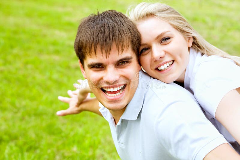 Happy couple stock photo. Image of happy, male, blonde - 22674496