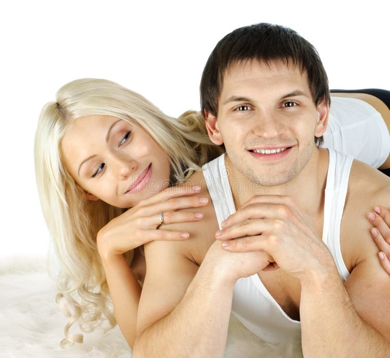 Happy couple stock image. Image of cute, necking, embrace - 25095637