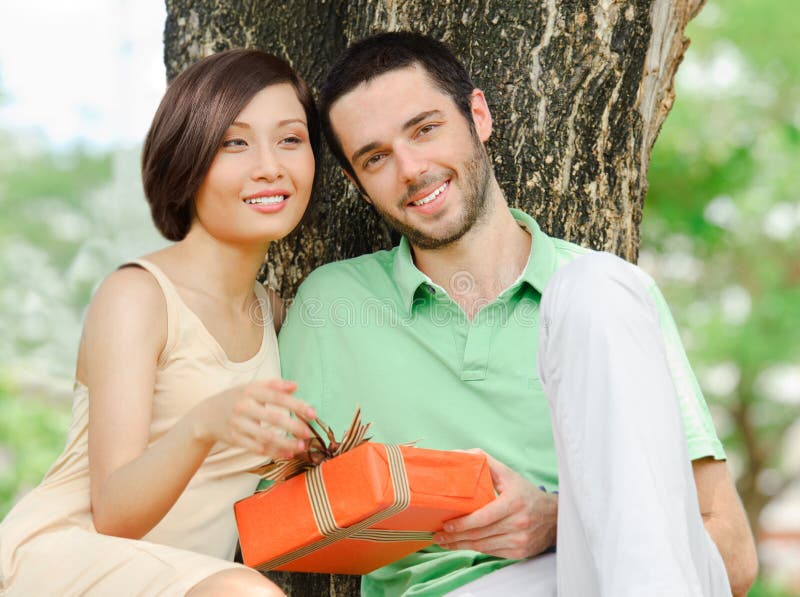 Happy couple stock photo. Image of casual, enjoyment - 25119120