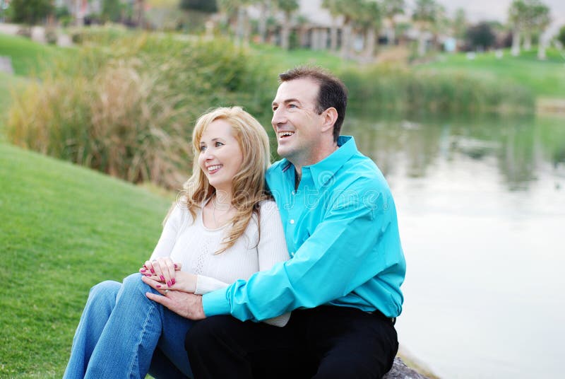 Happy couple stock image. Image of loving, happy, outdoors - 3989755