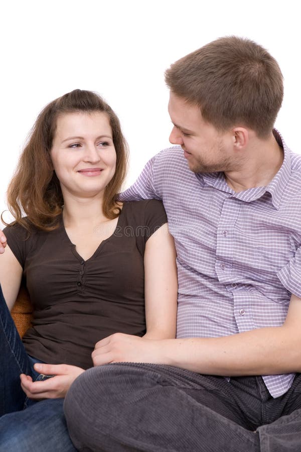 Happy couple stock image. Image of portrait, modern, looking - 7103567