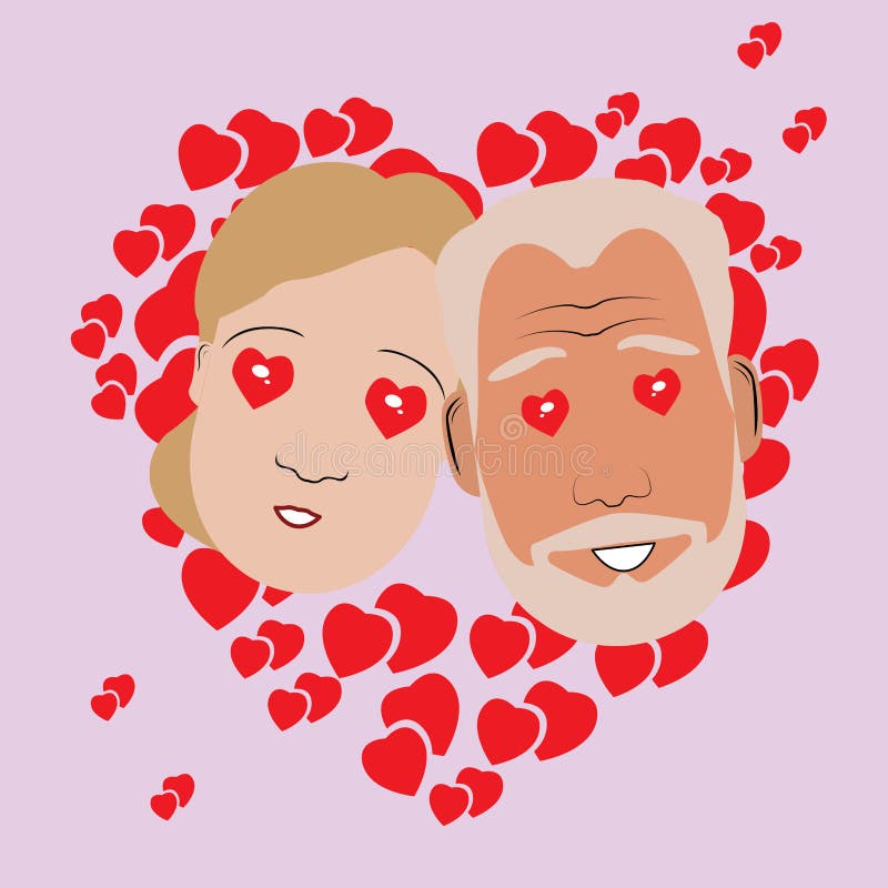 Happy Couple Stock Vector Illustration Of Heart Marriage 89911937