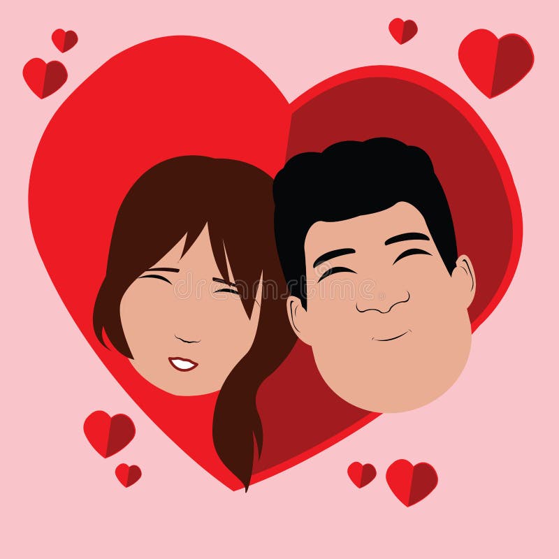 Happy Couple Stock Vector Illustration Of Girl Happy 89911977