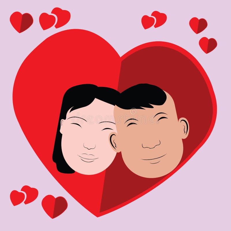 Happy Couple Stock Vector Illustration Of Casual Ethnicity 89912013