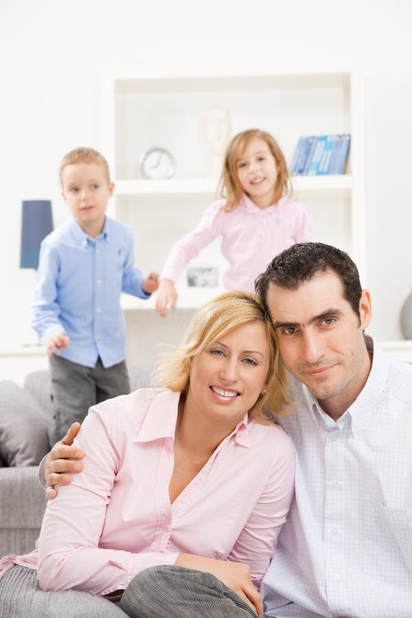 Happy children with laptop stock photo. Image of interior - 9797280