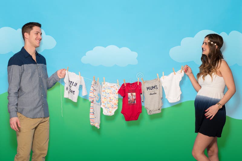 Happy Couple Expecting Little Baby Stock Image - Image of pregnant ...