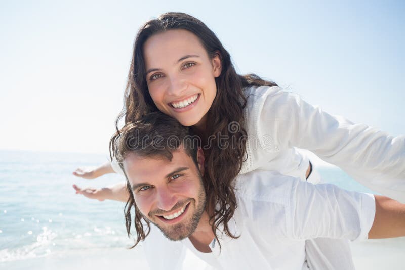 Happy couple having fun stock image. Image of affection - 53852735