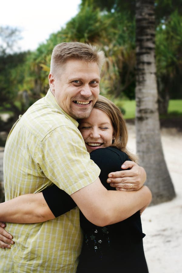 Happy couple hugging stock image. Image of people, cute - 7416141