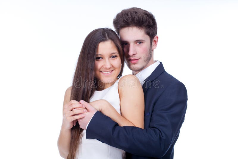 Happy couple hugging stock photo. Image of cheerful, people - 30506724