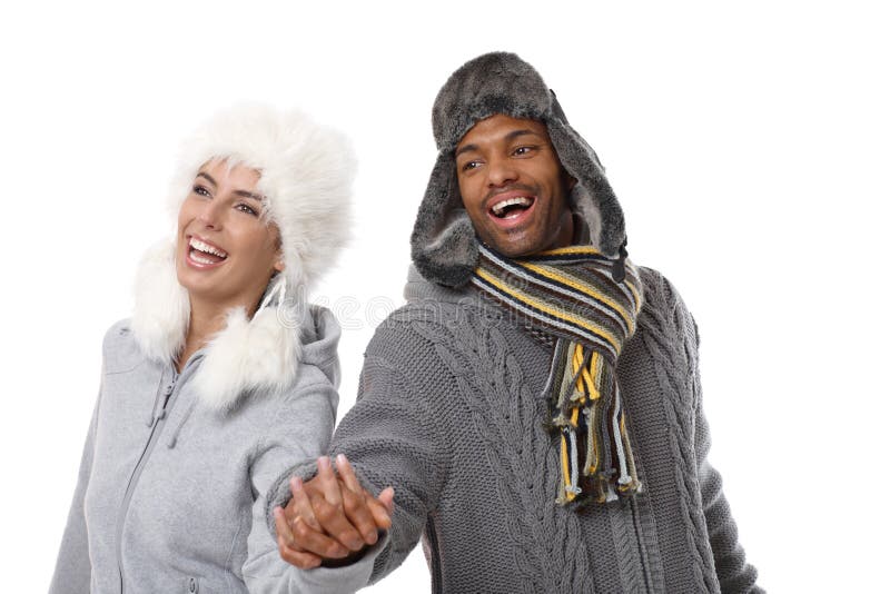 Happy Couple Laughing Hand in Hand Stock Photo - Image of 2025, good ...