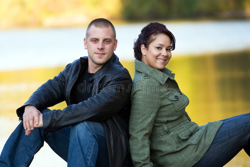 Happy Couple Outdoors stock image. Image of lifestyle - 15764253