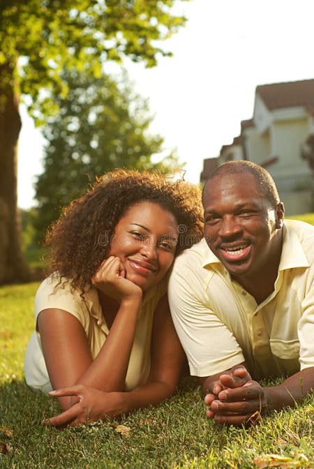 Happy couple outside stock photo. Image of couple, attractive - 7788506