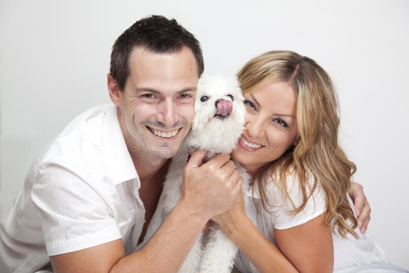 Happy Pet Owners stock image. Image of happy, background - 2074475