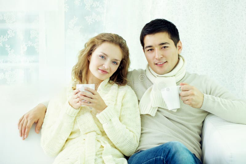 Happy couple stock photo. Image of husband, family, virus - 77352292