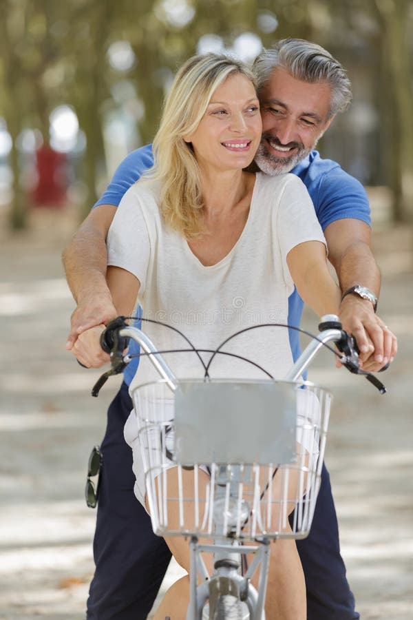 Happy Couple Senior Having Fun Together Stock Image - Image of couple ...