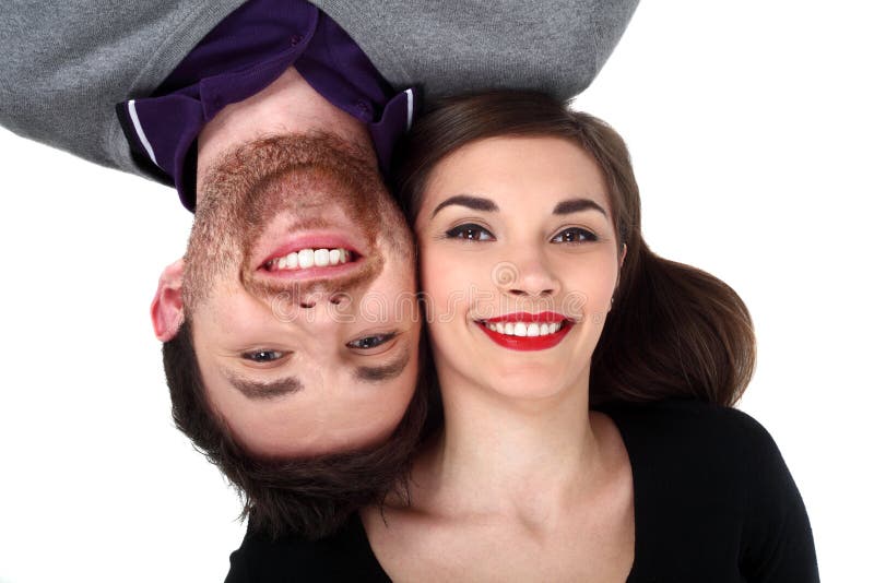 Happy couple smiling stock image. Image of isolated, happiness - 20494943
