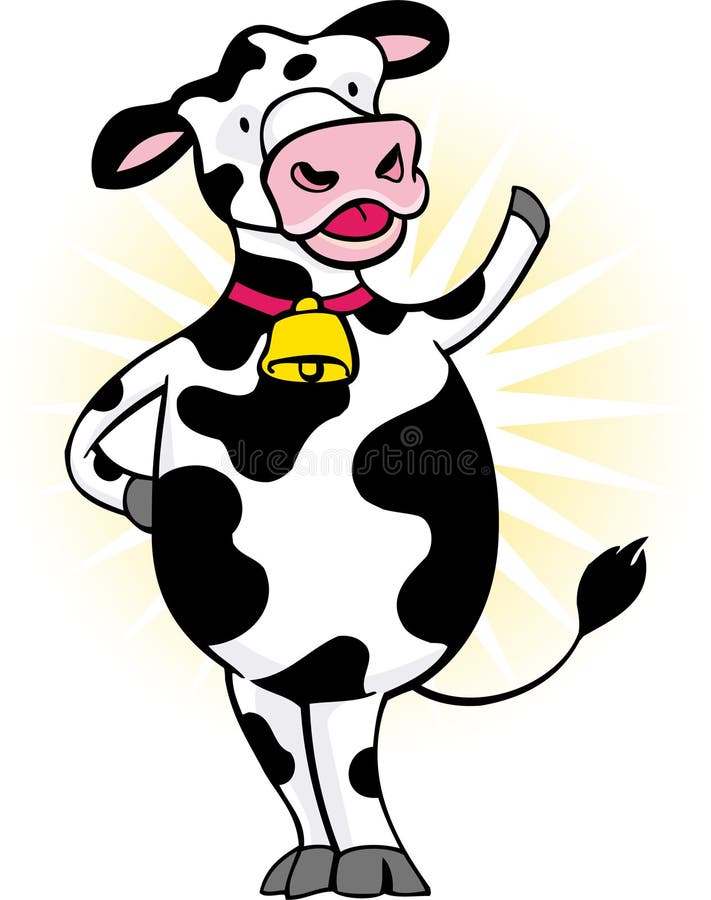 Happy Cow stock vector. Illustration of graphic, happy - 9329863