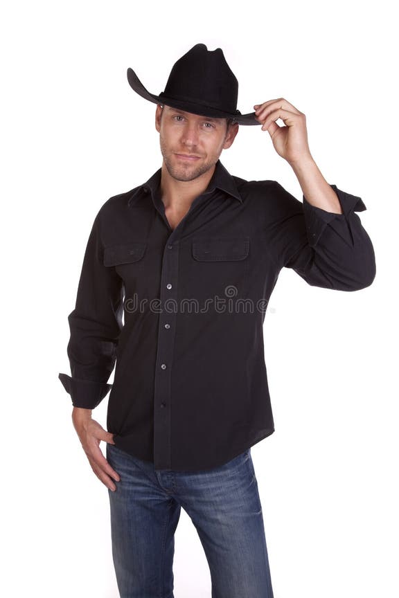 Happy cowboy stock photo. Image of white, waist, adult - 17007844