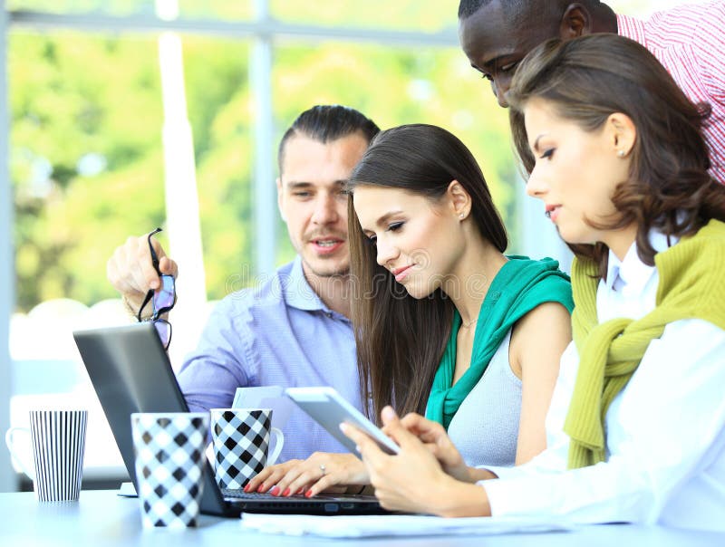 Happy Creative Business People Stock Photo - Image of circle, creative ...