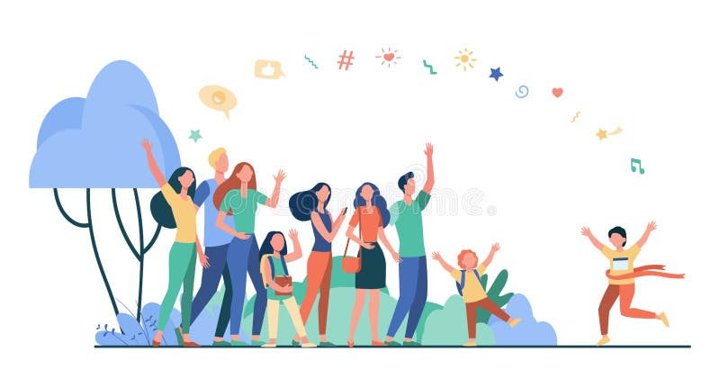 Happy Crowd, Inclusive People Isolated As Inclusive Society Concept ... Happy Crowd, Inclusive People Isolated As Inclusive Society Concept ...