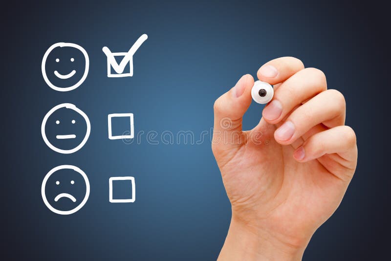 Happy Customer Feedback on Survey Form Concept Stock Image - Image of ...