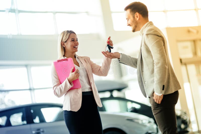 Happy Customer Just Bought a Car Stock Image - Image of driver ...