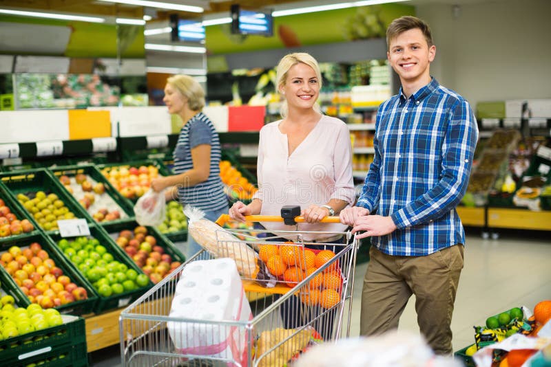 Happy Customers Purchasing Fresh Frusits Stock Photo - Image of ...