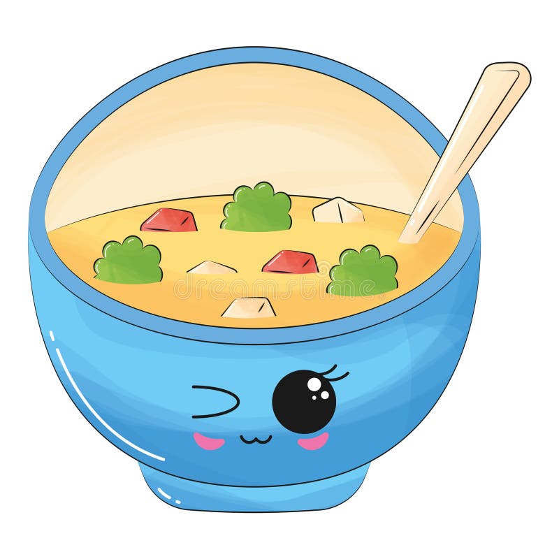 Happy Cute Bowl Cartoon Vector Stock Vector - Illustration of funny ...