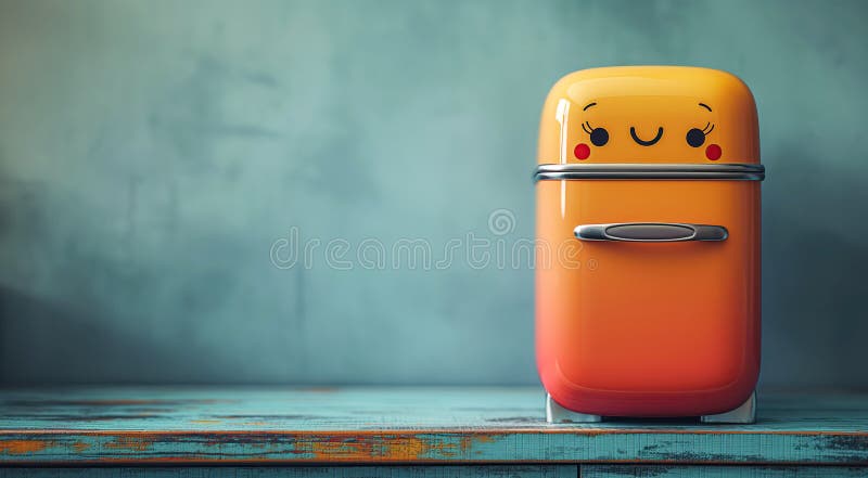 Cute Cartoon Fridge Freezer Stock Photos - Free & Royalty-Free Stock ...