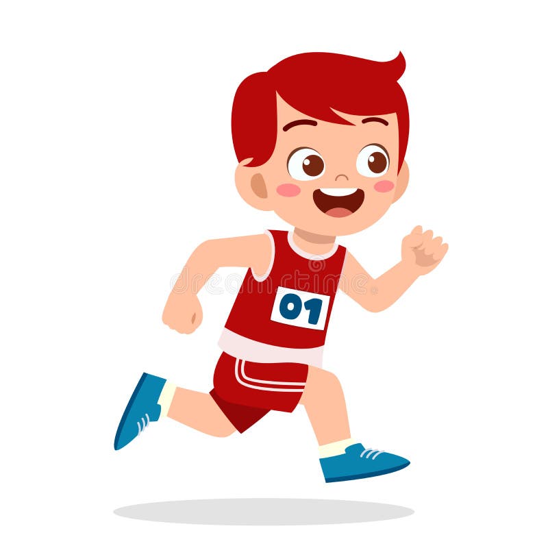 Cartoon Marathon Runner