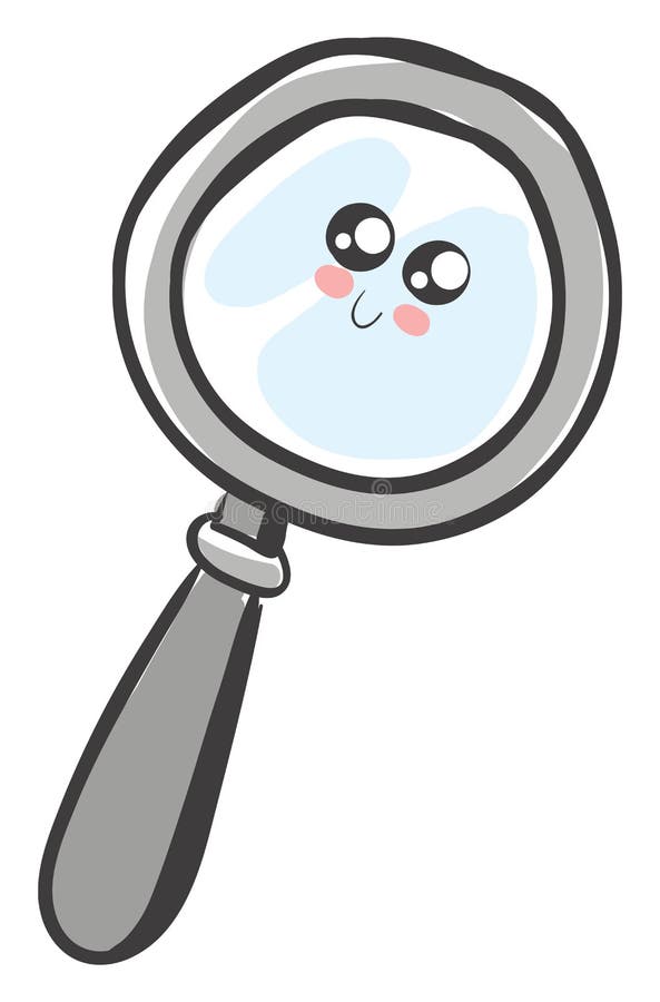 Happy Magnifying Glass , Vector or Color Illustration Stock Vector ...