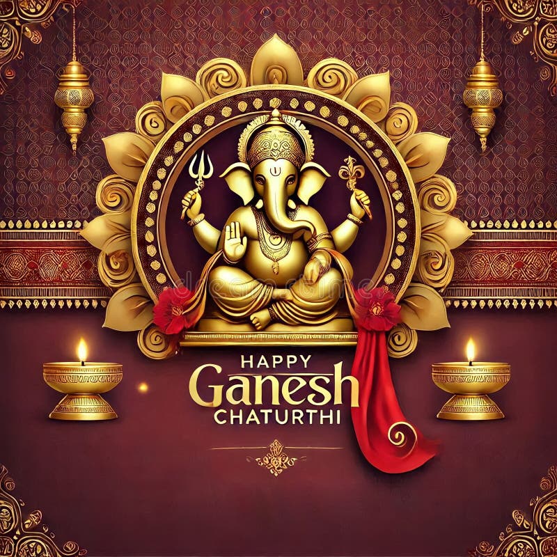 Happy Cute Vector Design in Gold Color Stock Illustration ...