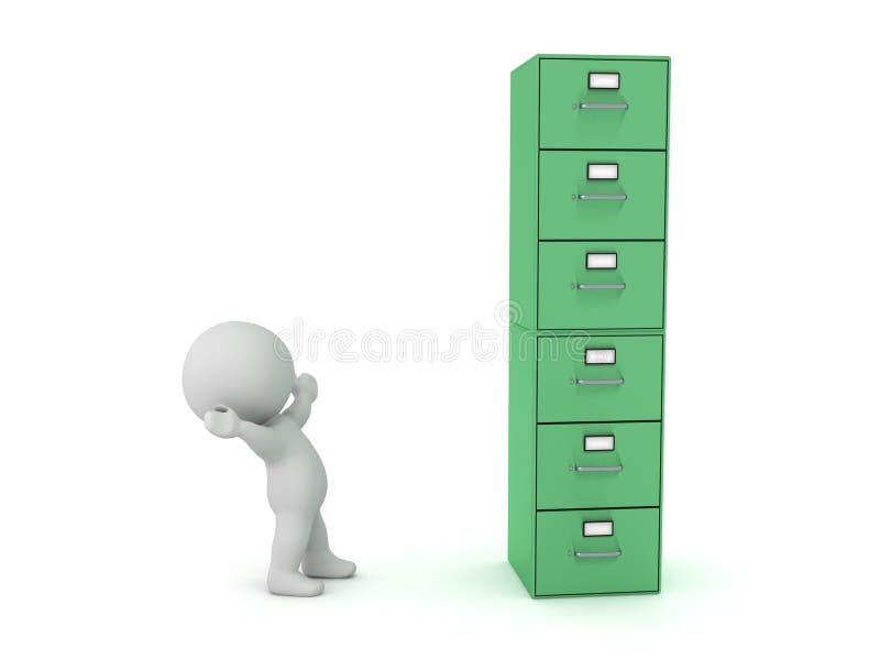 File Cabinet 3d Man Stock Illustrations – 73 File Cabinet 3d Man Stock ...